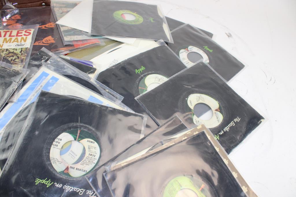 The Beatles Assorted Small Vinyl Records; 10+ Pieces | Property Room