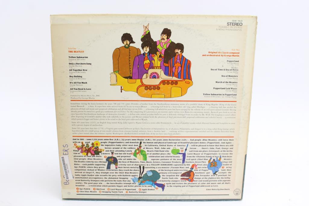 The Beatles Yellow Submarine Vinyl Record | Property Room