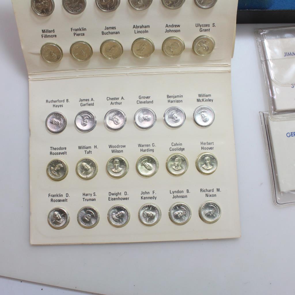 The Franklin Mint Presidential Mini Silver Coin Set | Property Room