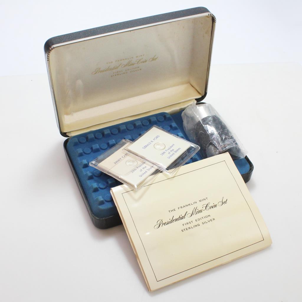 The Franklin Mint Presidential Mini Silver Coin Set | Property Room