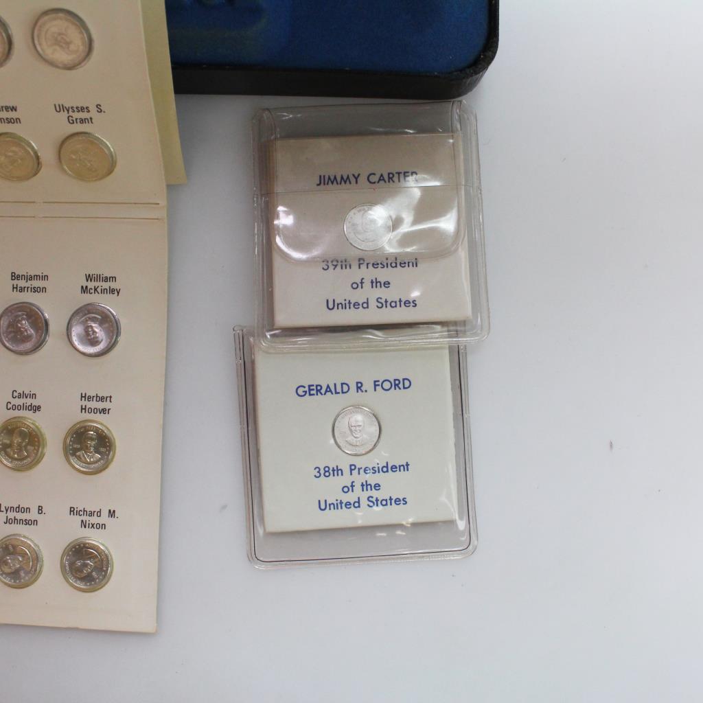 The Franklin Mint Presidential Mini Silver Coin Set | Property Room