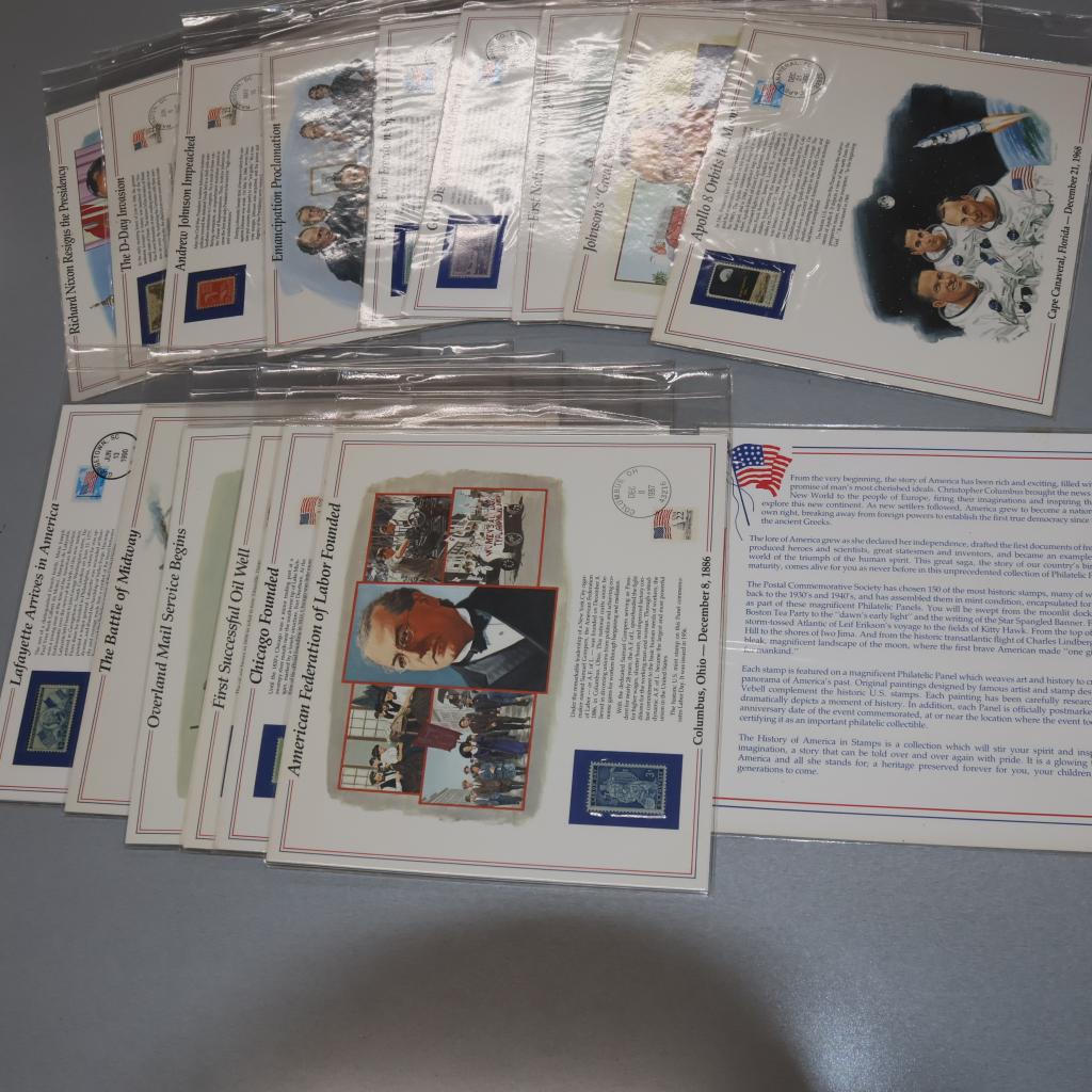 The History Of American In Stamps, 128 Stamps | Property Room