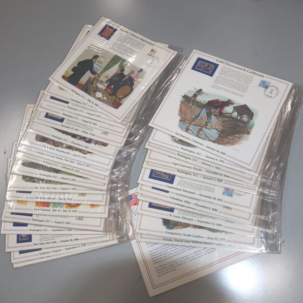 The History Of American In Stamps, 128 Stamps | Property Room