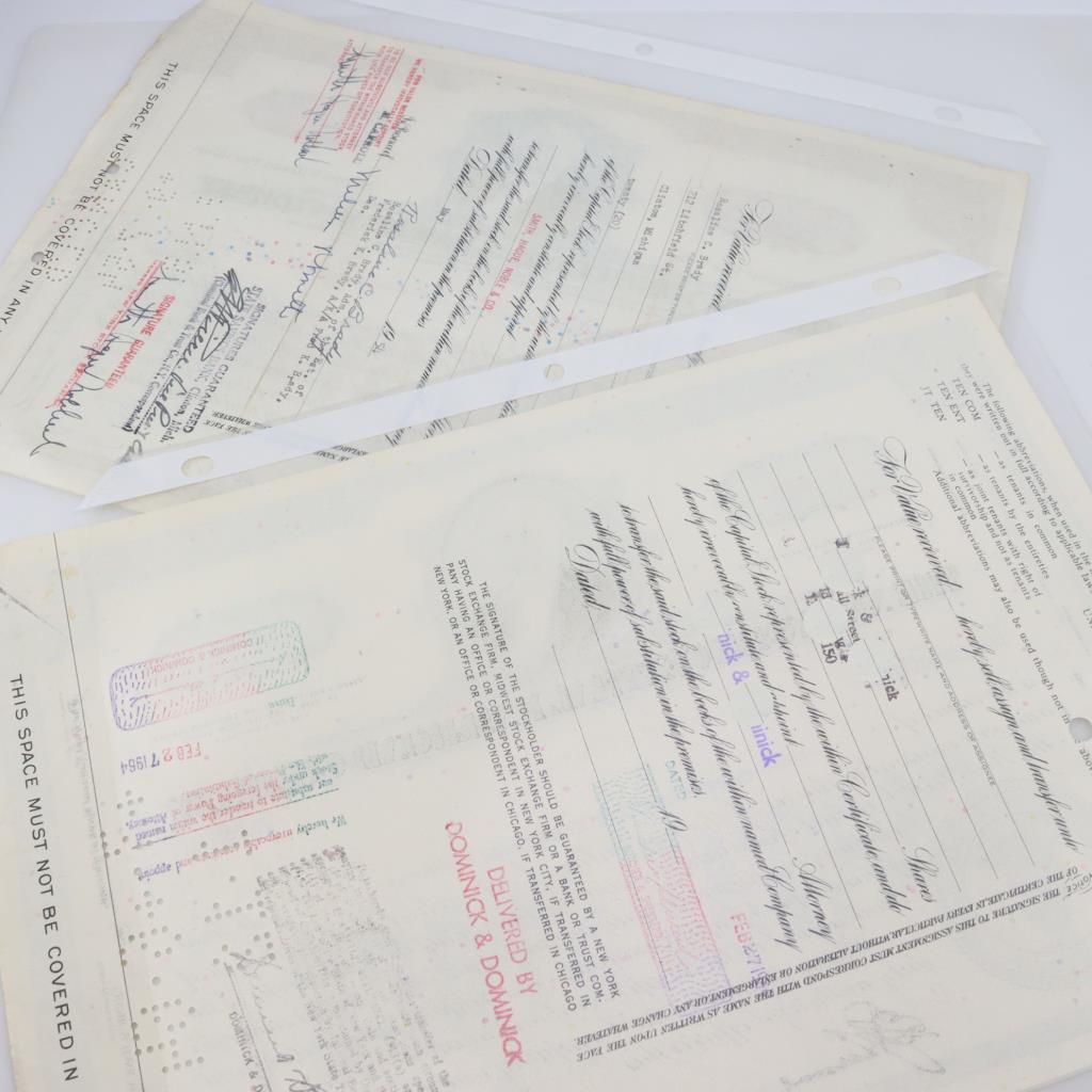 The New York Central Railroad Company Collectible Stocks & Bonds, 2 ...