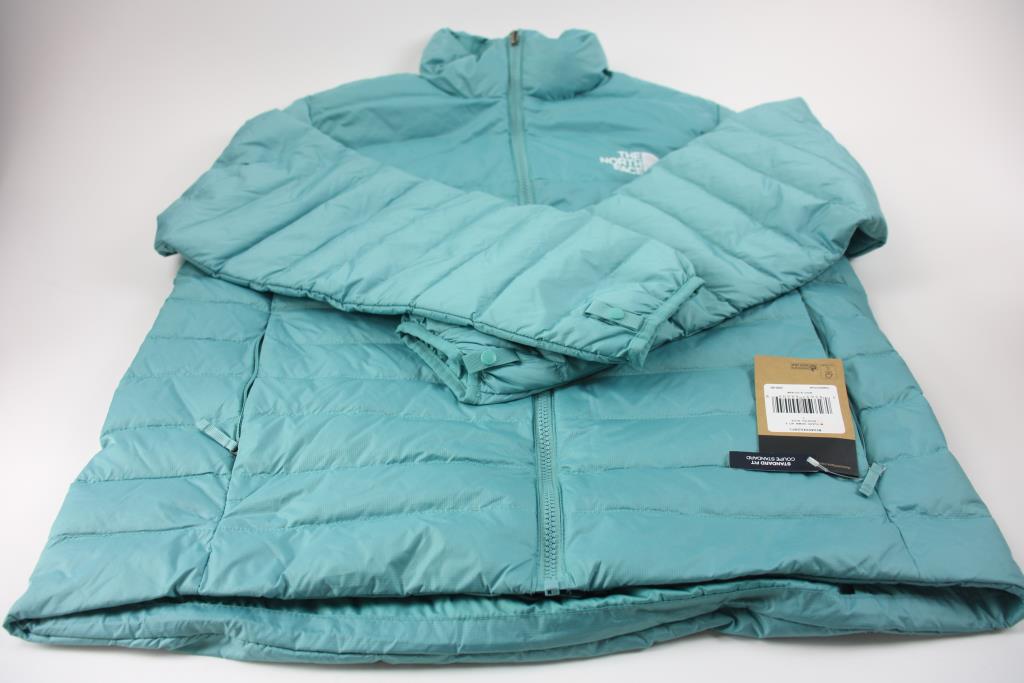 The North Face Flare Down Jacket, Size Large, Bristol Blue | Property Room