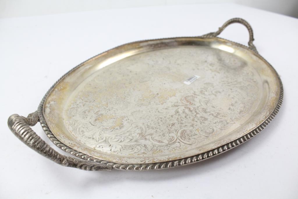 The Sheffield Silver Co. Serving Platter | Property Room