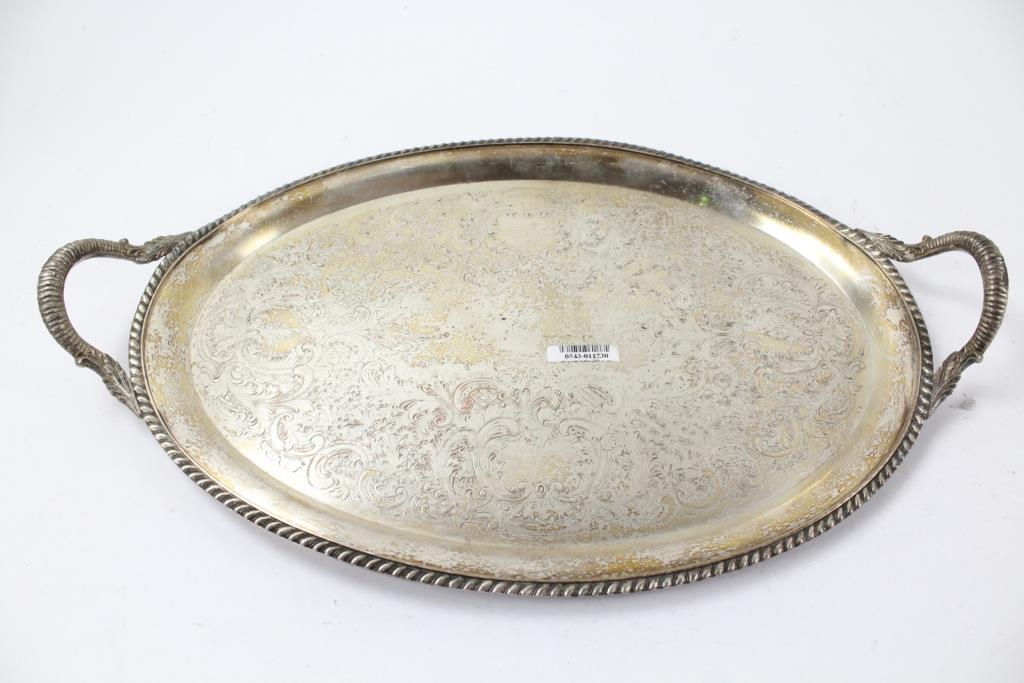 The Sheffield Silver Co. Serving Platter | Property Room