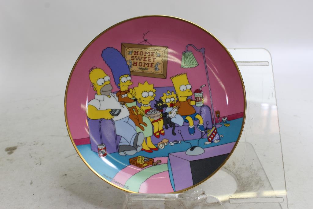 The Simpsons A Family For The 90's Glass Plate | Property Room