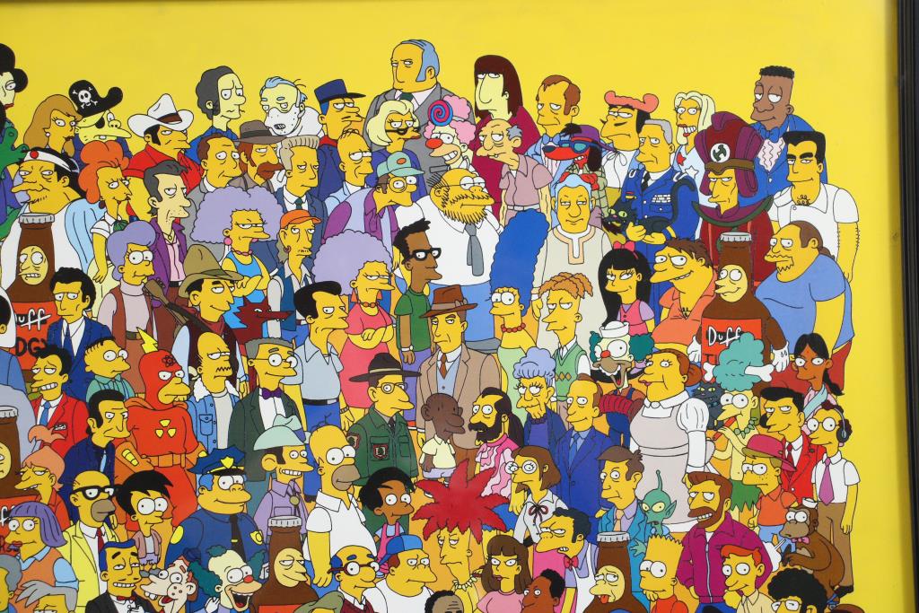 The Simpsons Cast Framed Print | Property Room
