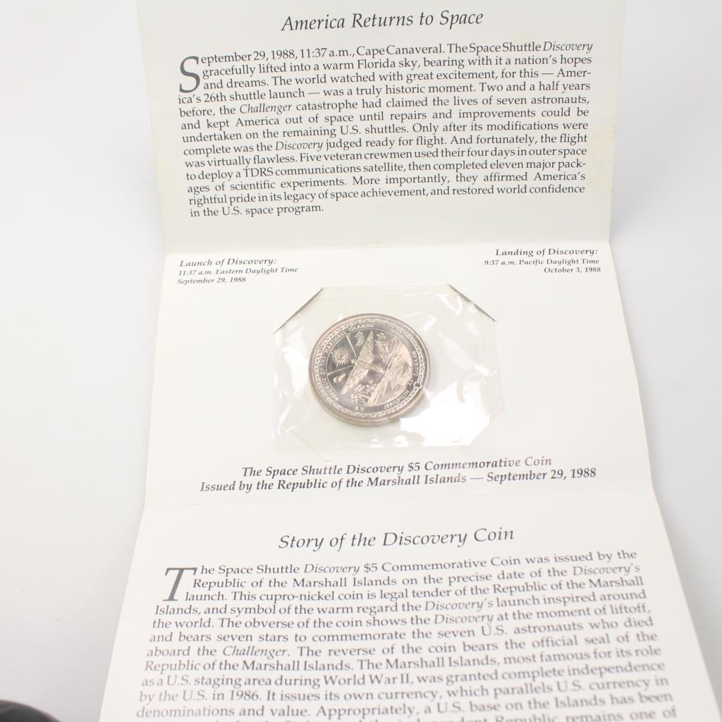 The Space Shuttle Discovery $5 Commemorative Coin | Property Room