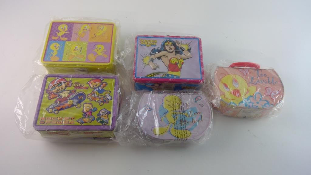 The Tin Box Company Assorted Lunchboxes, 5 Pieces | Property Room
