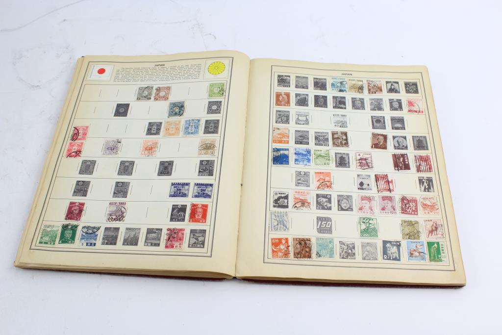 The Traveler Album Postage Stamps Of The World, Book With Stamps ...