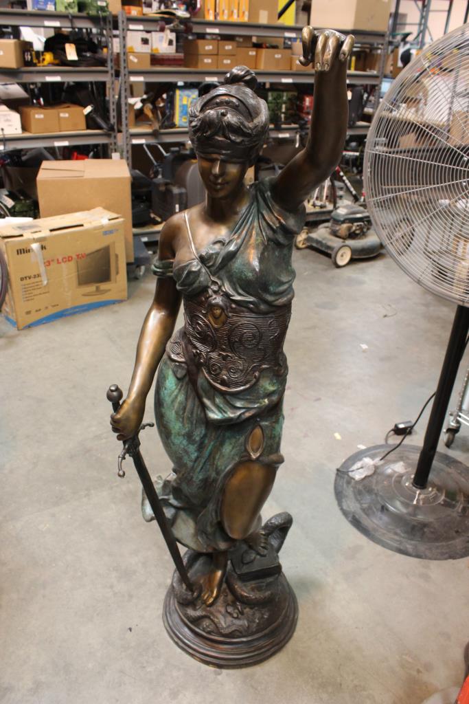 Themis Patron Goddess Of Justice Bronze Statue | Property Room
