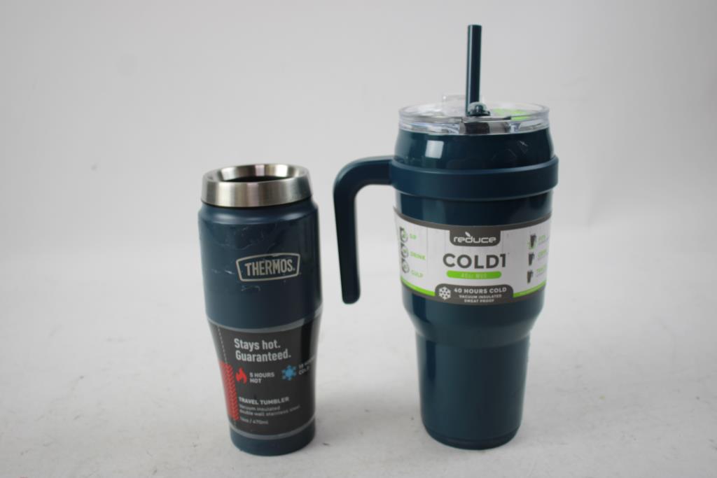 Thermos And Reduce Insulated Cups, 2 Pieces | Property Room