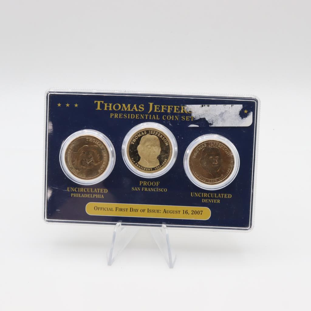 Thomas Jefferson Presidential Coin Set | Property Room