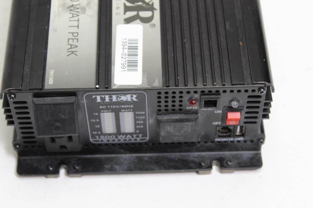 Thor Manufacturing 1500W Power Inverter | Property Room