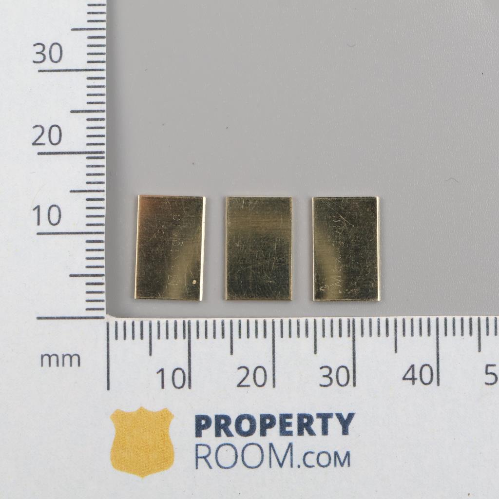 Three 14kt Gold Slabs | Property Room