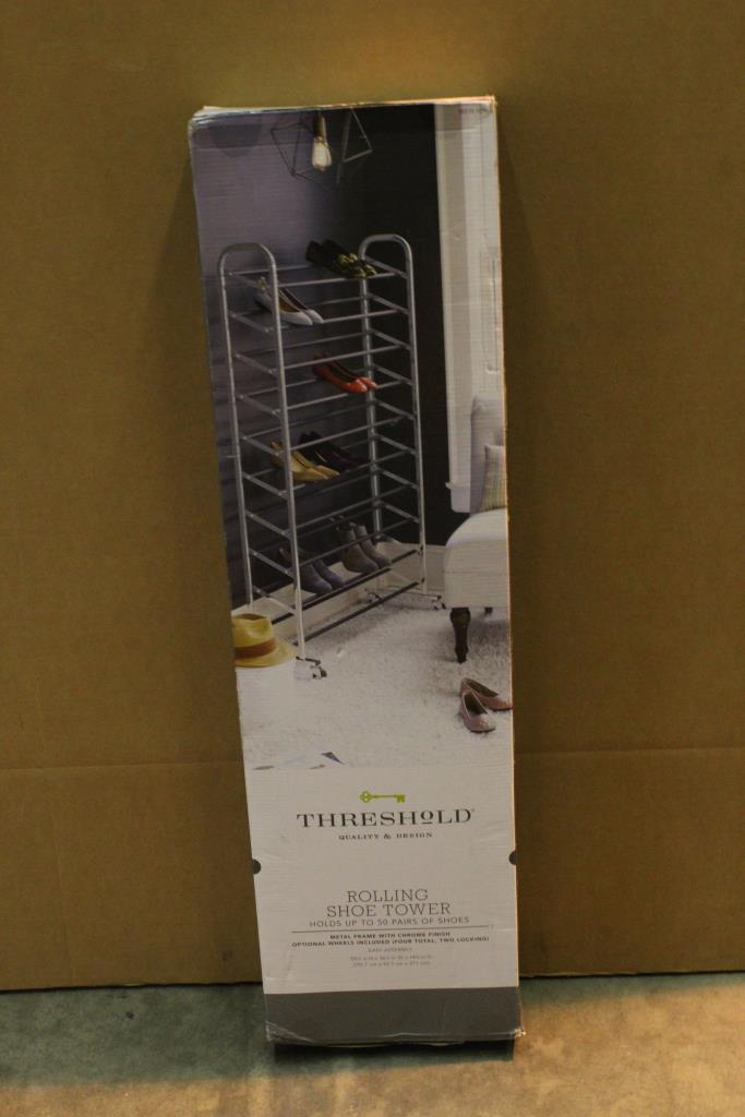 Threshold Rolling Shoe Tower | Property Room