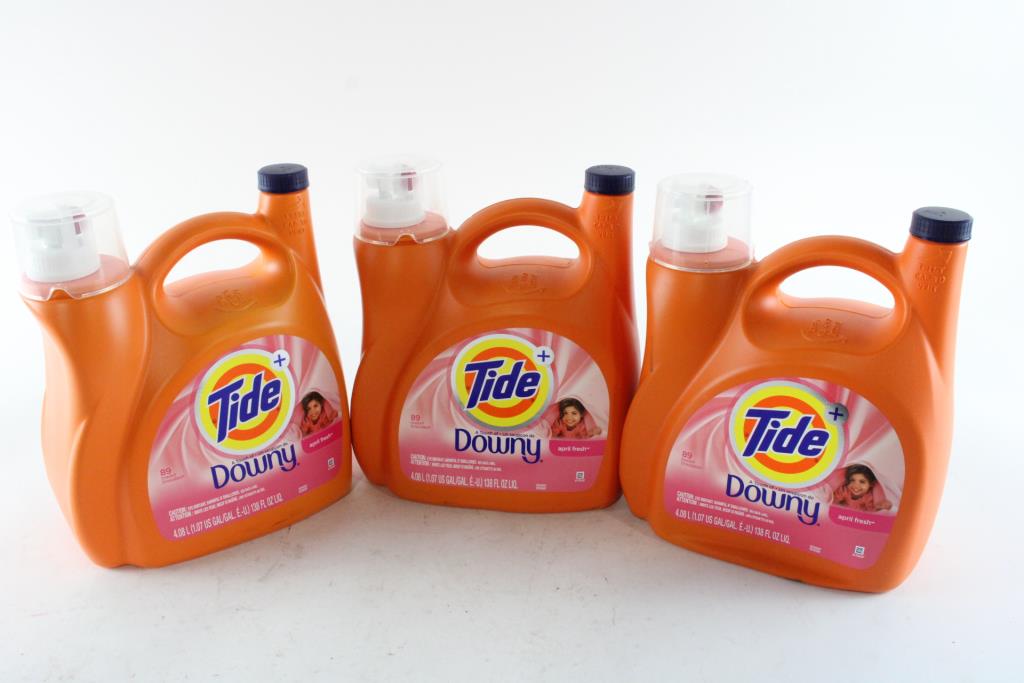 Tide 4 Liters April Fresh Laundry Detergent, 3 Pieces | Property Room