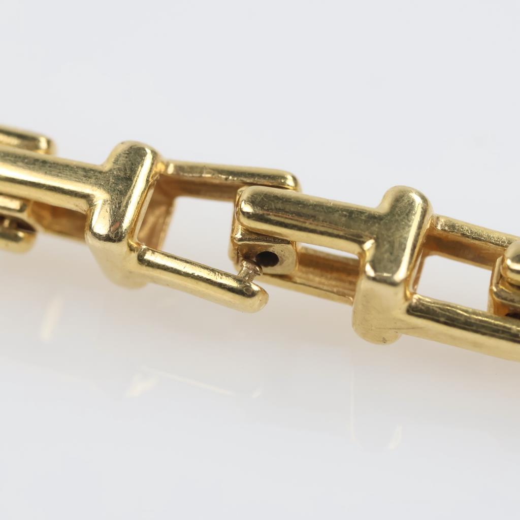 Tiffany & Co. 18kt Gold Box Link Chain Necklace-Evaluated By Our ...