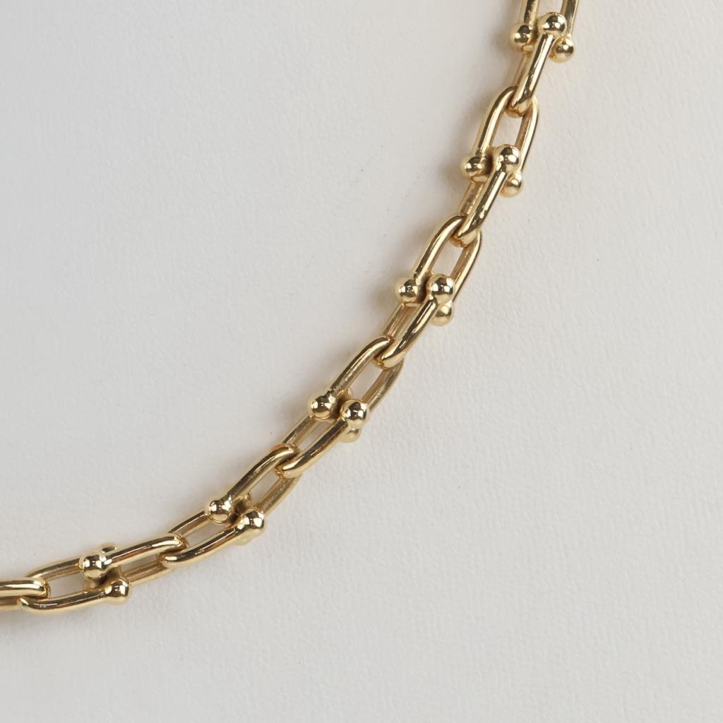 Tiffany & Co. 18kt Gold Hardware Link Necklace - Evaluated By Our ...