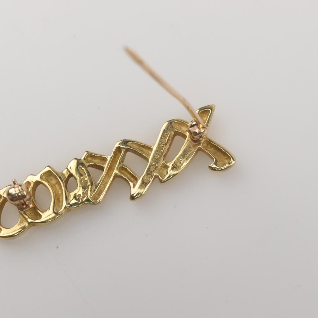 Tiffany & Co. 18kt Gold XOXO Brooch | Property Room