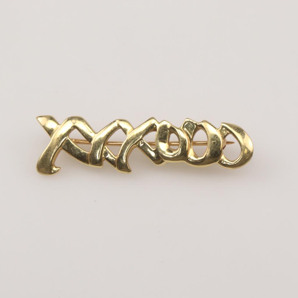 Tiffany & Co. 18kt Gold XOXO Brooch | Property Room