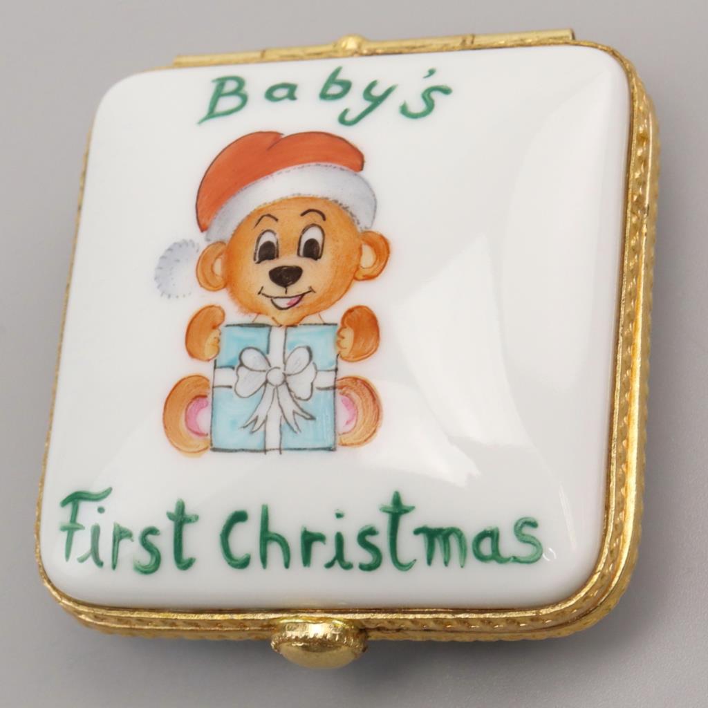 Tiffany & Co. Hand Painted Baby's First Christmas French Porcelain ...