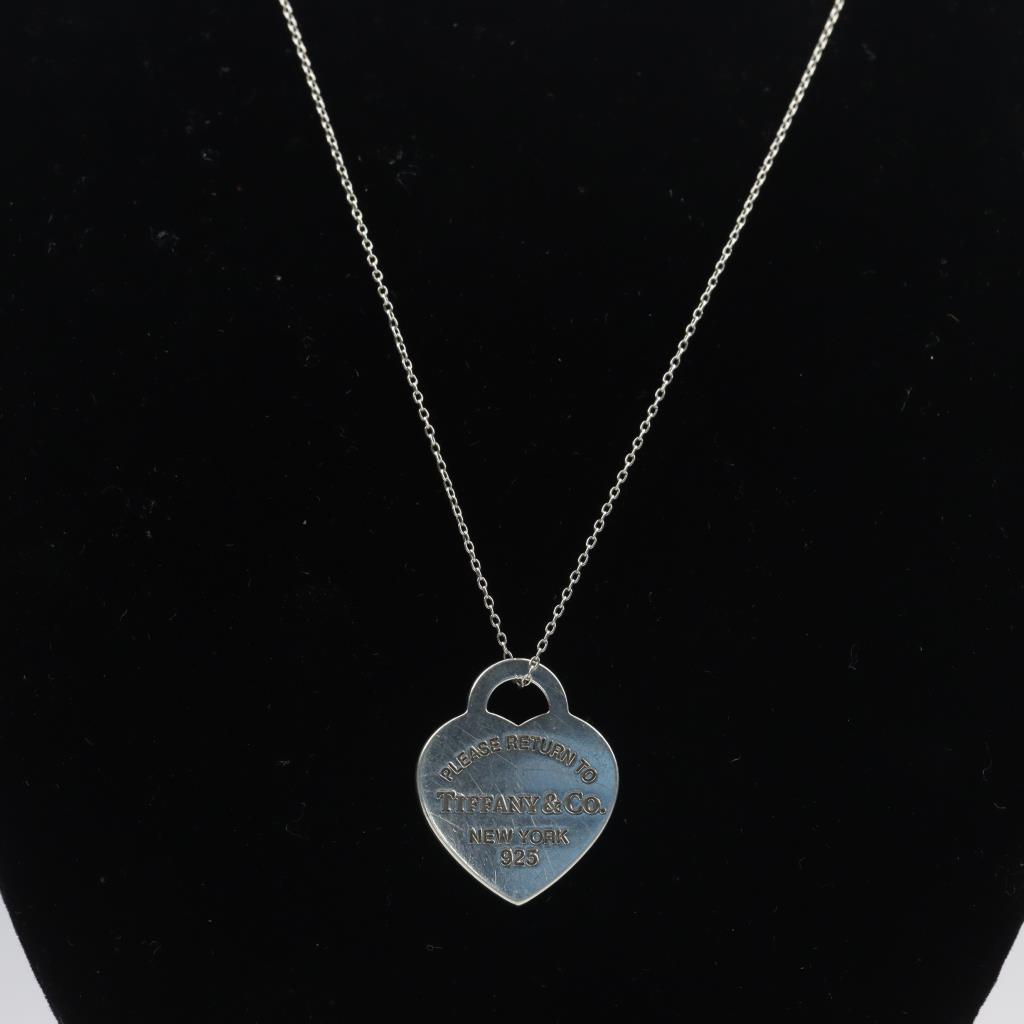 Tiffany & Co. Return To Tiffany Heart Tag Sterling Silver Necklace ...