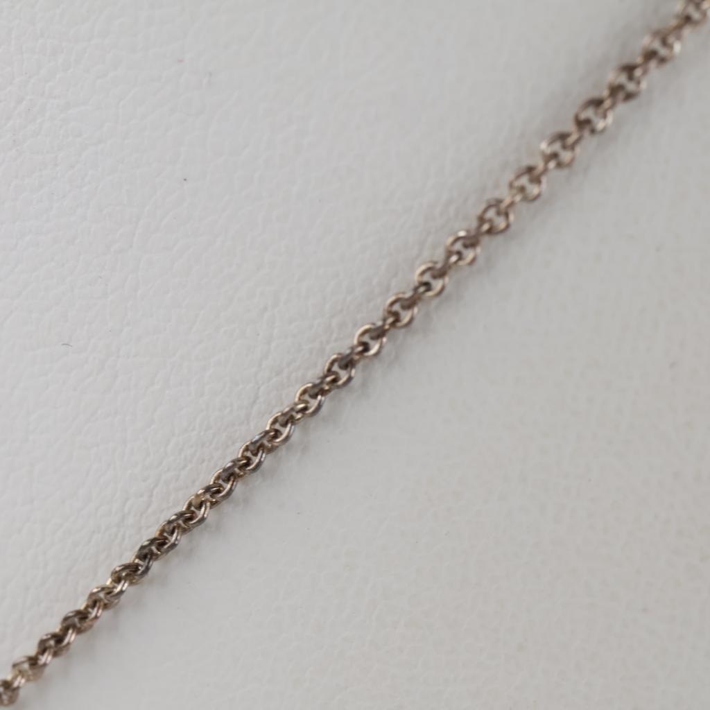 Tiffany & Co. Sterling Silver Elsa Peretti Letter "M" Pendant Necklace ...