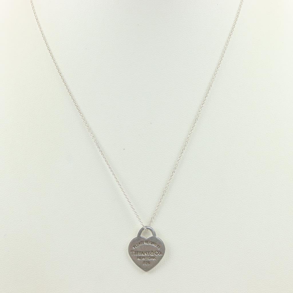 Tiffany & Co. Sterling Silver Return To Tiffany Heart Tag Necklace ...