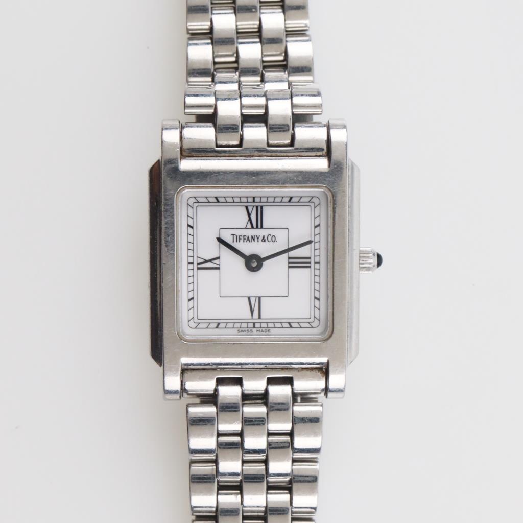 Tiffany & Co Tank Watch-Evaluated By Our Certified Gemologist-AGS/GIA ...