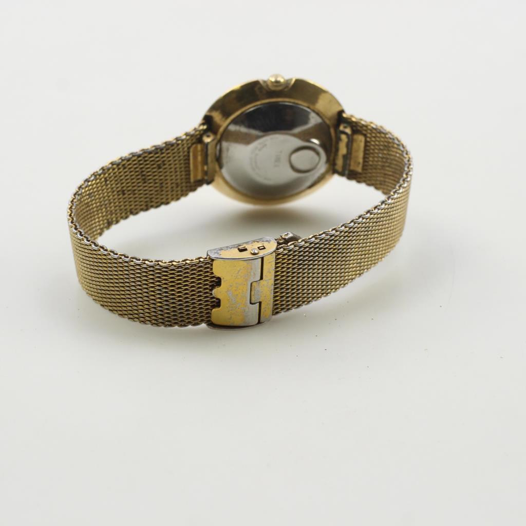 Timex Electric Red Dial 10kt Gold Watch | Property Room