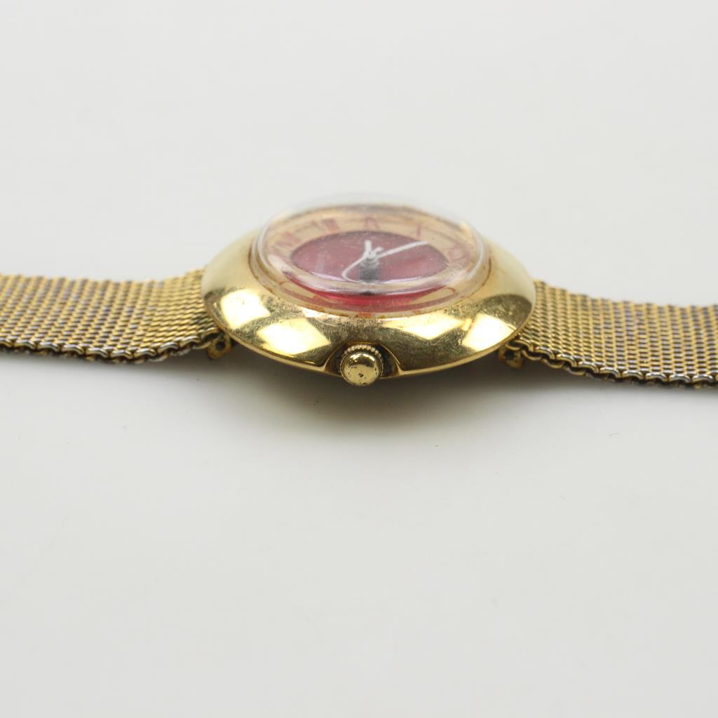 Timex Electric Red Dial 10kt GP Watch | Property Room