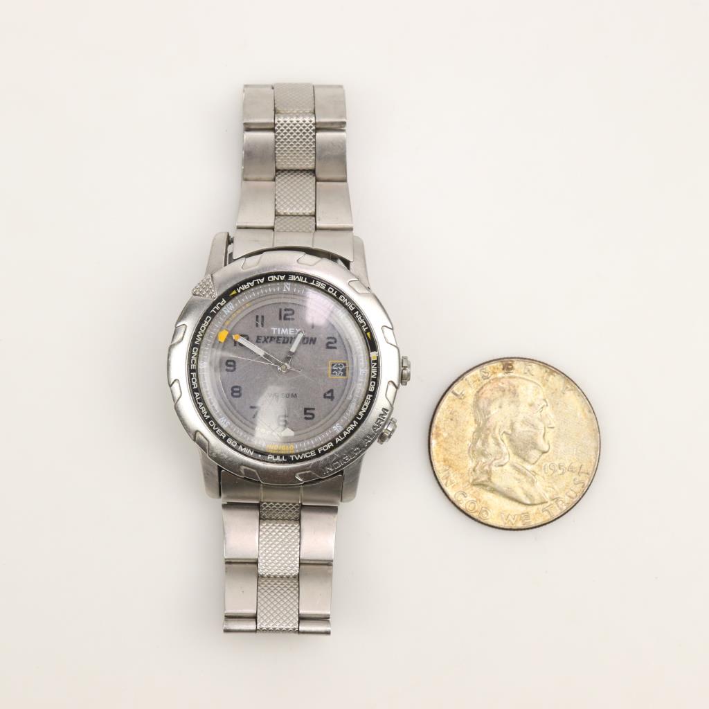 Timex Watch And 1954 Franklin Silver Half Dollar, 2 Pieces | Property Room