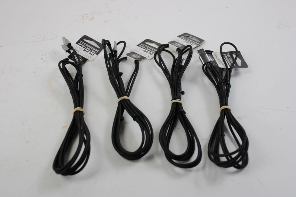 Titanium Extra Long Cable, 4 Pieces | Property Room