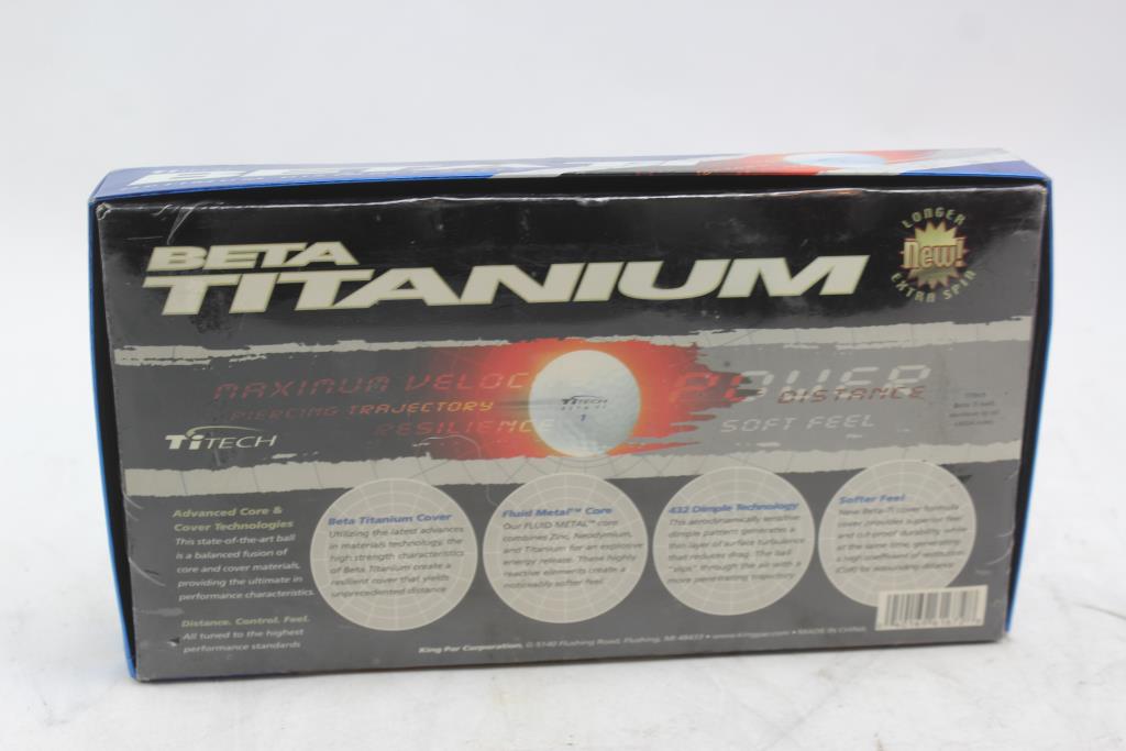 TiTech Beta Titanium 18 Piece Golf Ball Set | Property Room