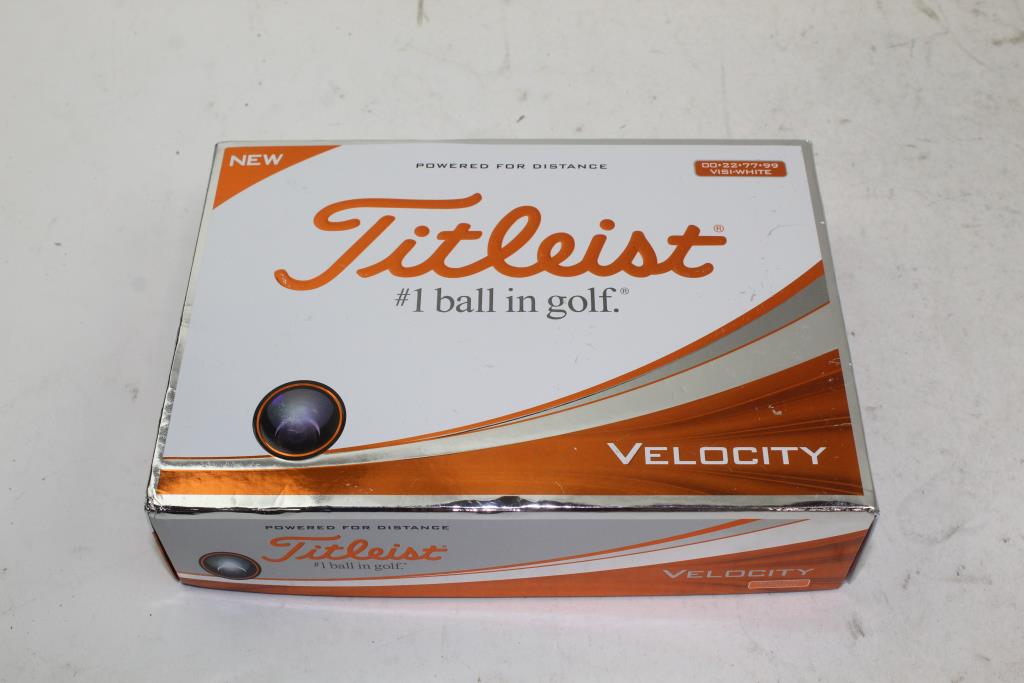 Titleist Velocity Golf Ball Box; 12 Pieces | Property Room