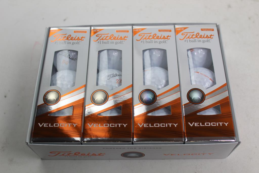 Titleist Velocity Golf Ball Box; 12 Pieces | Property Room