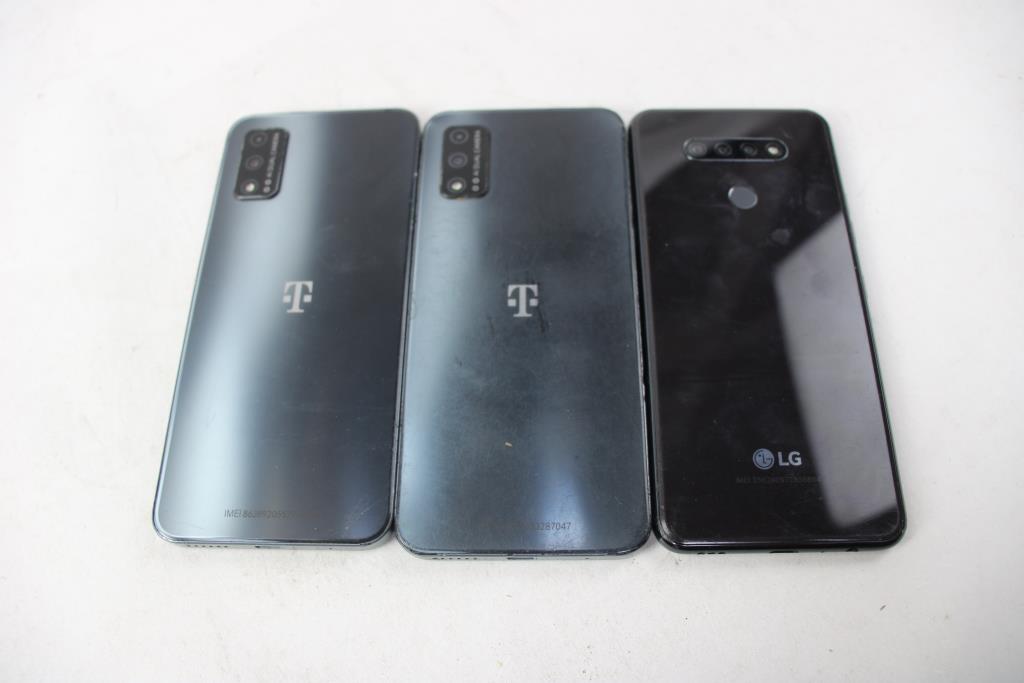 T-Mobile, LG Cell Phone Lot, 3 Pieces, Sold For Parts | Property Room