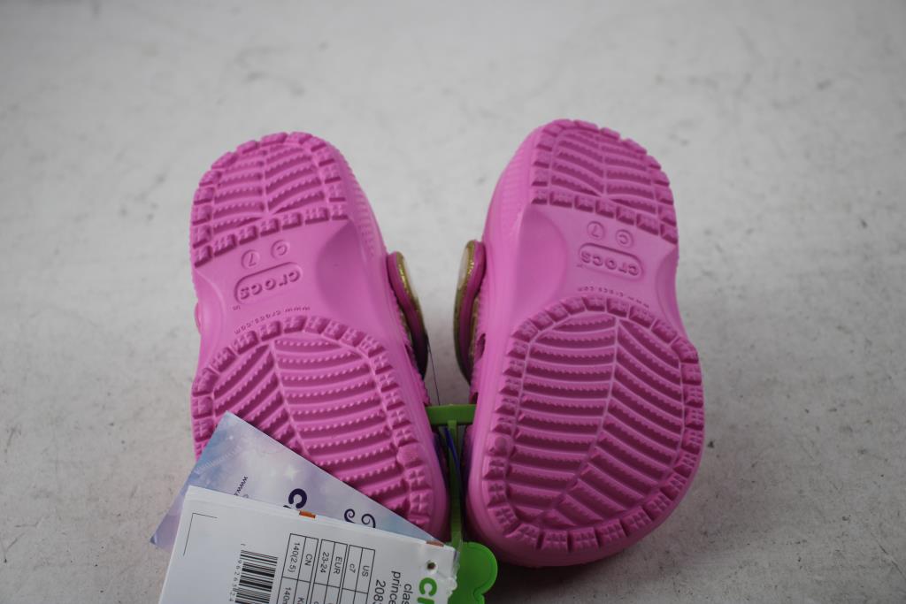 Toddler Girls Classic Disney Princess Light Up Crocs - Size C7 ...