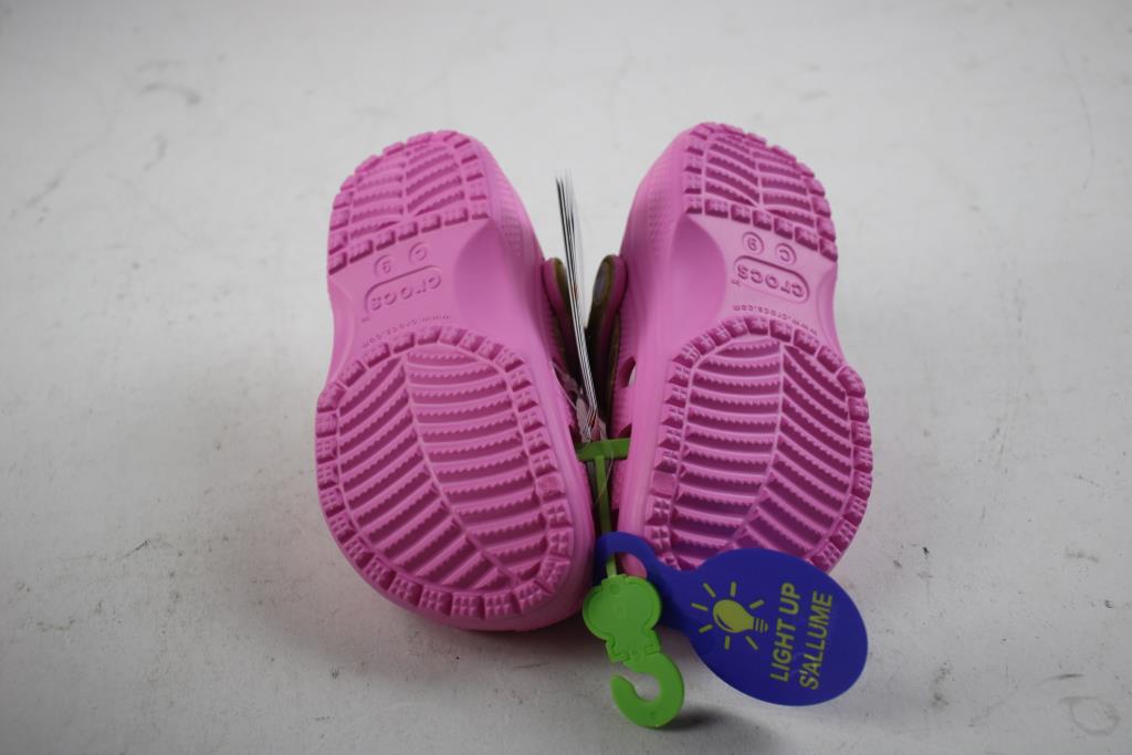 Toddler Girls Classic Disney Princess Light Up Crocs - Size C9 ...