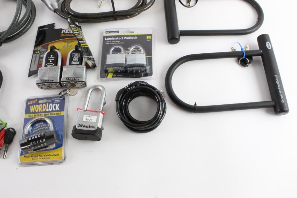 Tool Bench And Other Locks, 10+ Pieces | Property Room