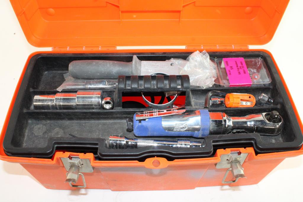 Toolbox With Assorted Tools & Equipment, 10+ Pieces | Property Room