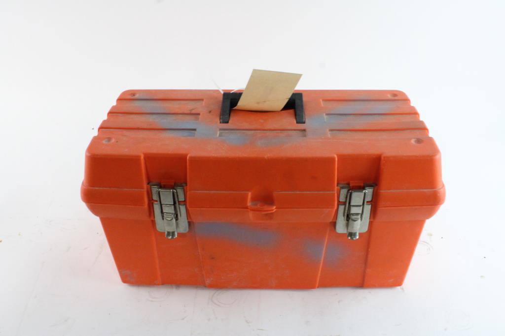 Toolbox With Assorted Tools & Equipment, 10+ Pieces | Property Room
