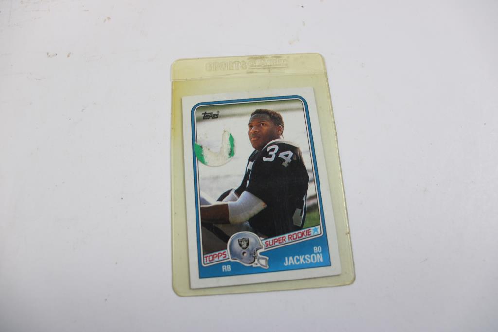 Topps Bo Jackson Super Rookie Footbal Player Card | Property Room