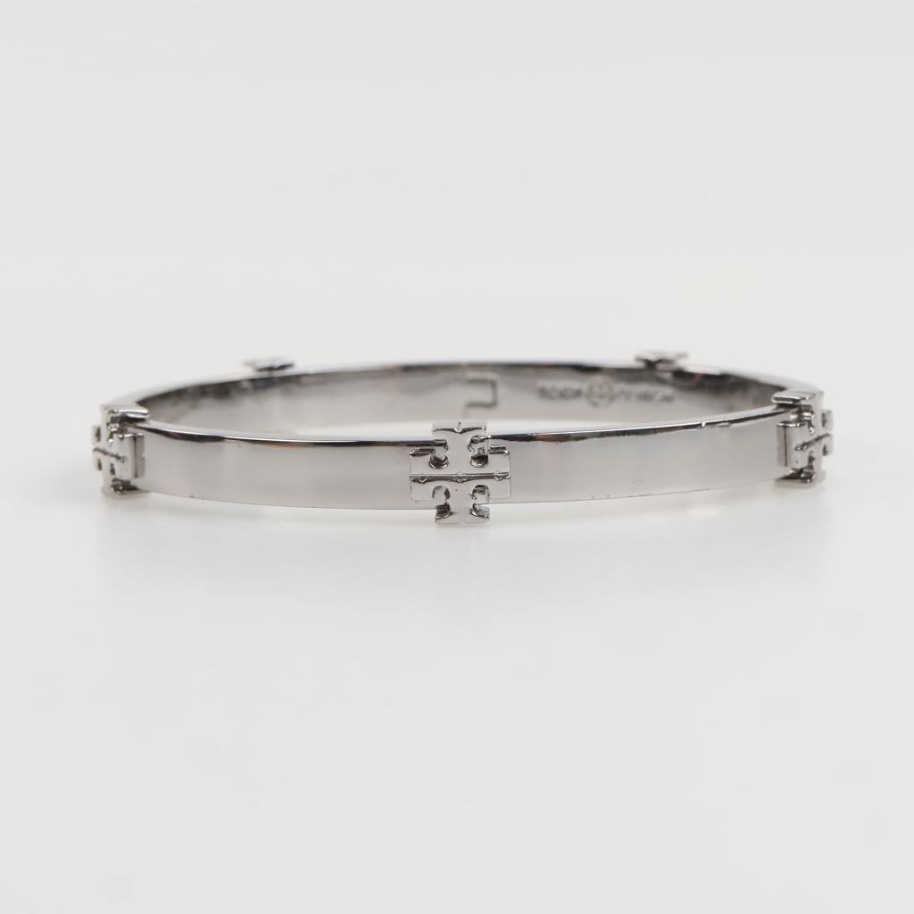 Tory Burch Classic Logo Hinged Bangle Bracelet | Property Room