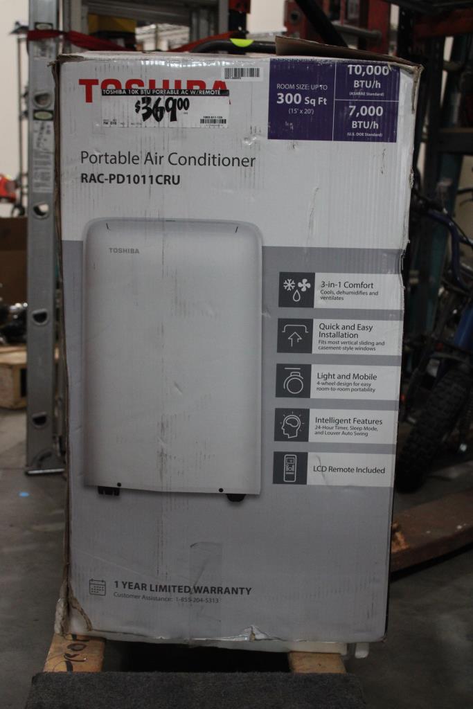 Toshiba Portable Air Conditioner Rac-pd1011cru Dehumidifier Function ...