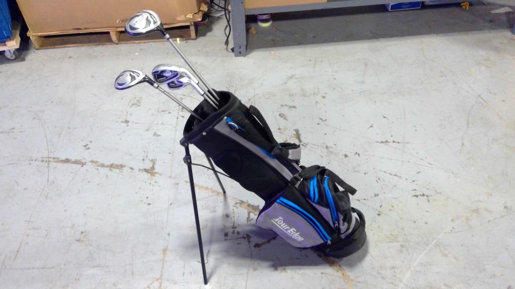 Tour Edge Bag With Clubs, 4 Pieces | Property Room