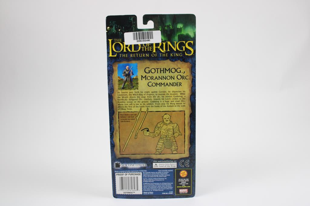 Toy Biz The Lord Of The Ring The Return Of The Ring Gothmog, Morannon ...